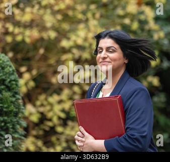 UK Home Secretary Shabana Mahmood departs after attending a cabinet ...