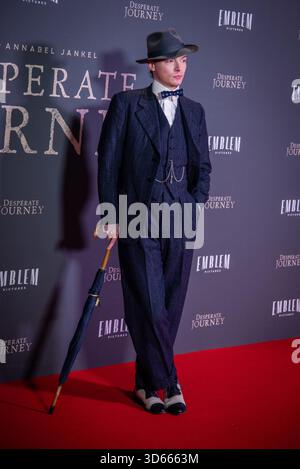 Zack Pinsent attends "Desperate Journey" London Premiere at the Odeon ...