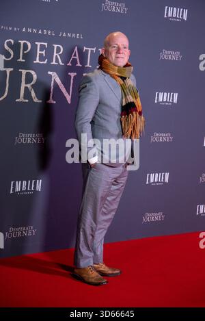 Richard Glover attends "Desperate Journey" London Premiere at the Odeon ...