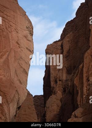 The angle between the two red valley cliffs Stock Photo - Alamy