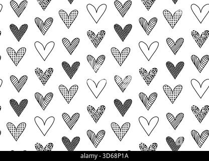 Valentines logo vector seamless pattern love, lips, heart and cloud ...