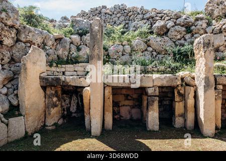 Ancient megalithic Ġgantija Temples, a UNESCO World Heritage site on ...