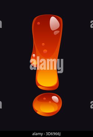 Honey bee font, sweet amber flow typeface, 3d yellow candy type, liquid ...