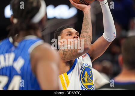 Golden State Warriors guard Will Richard during an NBA basketball game ...