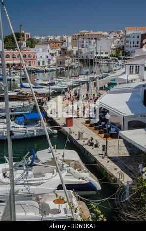 Ciutadella port, Menorca, Balearic Islands, Spain Stock Photo - Alamy