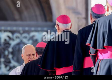 Pope Leo XIV attends the weekly general audience at the Vatican on ...