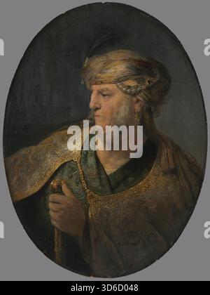 Rembrandt - Bust of a Man in a Turban - Cat473 Stock Photo - Alamy