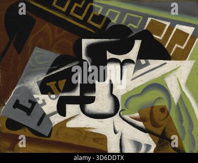 Journal et compotier (1917) Juan Gris (Spanish, 1887–1927 Stock Photo ...
