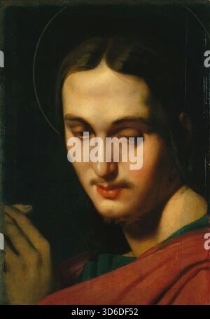 Head of Saint John the Evangelist Jean Auguste Dominique Ingres Stock ...
