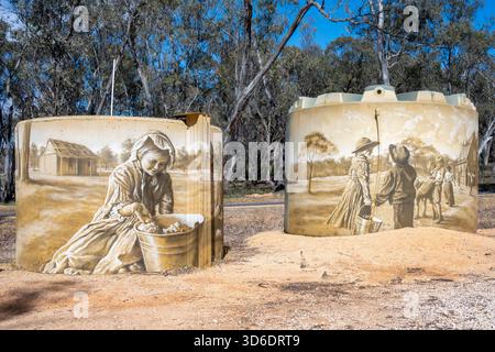 Water Tank Art by Kyle Torney, Carapooee, Victoria, Australia Stock ...