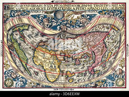 16th century Map of the Old World Stock Photo - Alamy