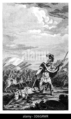Illustration of Judas Maccabeus Defeating the Samarian Army and Kills ...