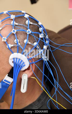 Electroencephalography (EEG) procedure. A noninvasive medical test that ...
