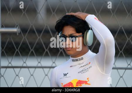 during practice session at the Barcelona Catalunya racetrack in ...