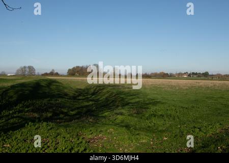 Stonea Camp, Multivallate Iron Age hill fort, Cambridgeshire Stock ...