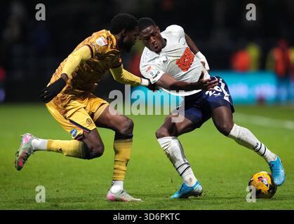Preston North End's Thierry Small during the Sky Bet Championship match ...