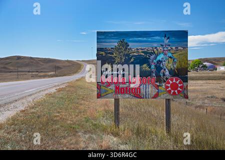 The Pine Ridge prairie Native American Reservation tribe Lakota Oglala ...