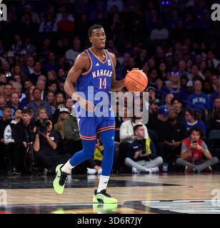 Kansas guard Melvin Council Jr. shoots during the first half of an NCAA college basketball game ...