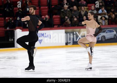 Laurence FOURNIER BEAUDRY and Guillaume CIZERON of France perform in ...