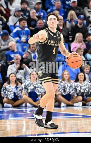 November 28, 2025: Purdue guard Omer Mayer (17) drives to the basket ...