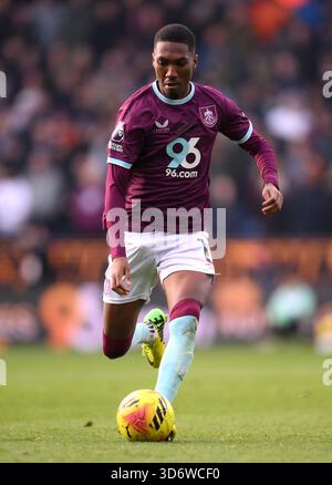 Burnley's Jaidon Anthony during the Premier League match at Turf Moor ...