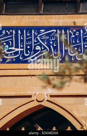 Olive tree and mosque in the background Stock Photo - Alamy
