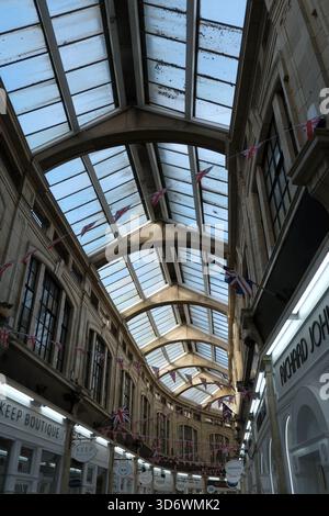 The marbled Edwardian architecture of The Royal Arcade Worthing , West ...