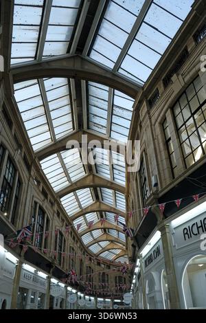 The marbled Edwardian architecture of The Royal Arcade Worthing , West ...