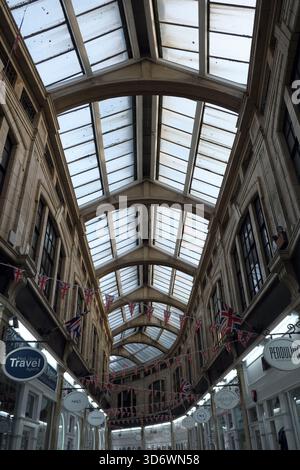 The marbled Edwardian architecture of The Royal Arcade Worthing , West ...