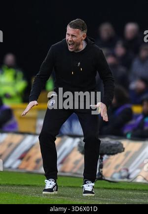 Rob Edwards Manager Of Wolves during the Leeds United v Fulham Premier ...