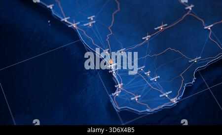 Map of Perth City in Australia Stock Photo - Alamy