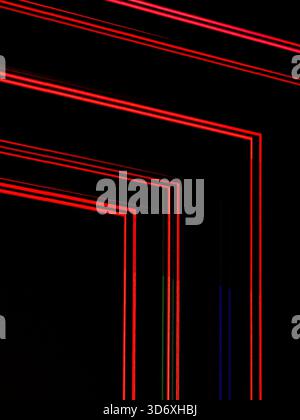 glowing geometric background neon light flare blue Stock Photo - Alamy