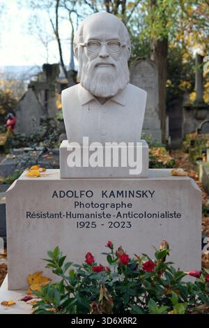 The grave of Adolfo Kaminsky - Argentine-French photographer -Père ...
