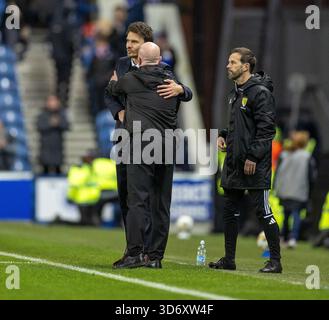 Rangers manager Danny Rohl after the William Hill Premiership match at ...