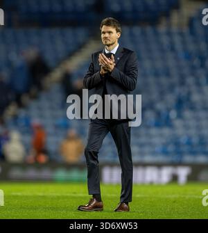 Rangers manager Danny Rohl applauds the fans following the William Hill ...