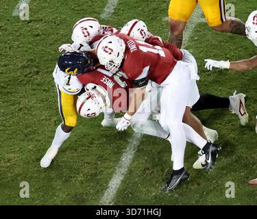 California running back Kendrick Raphael (1) is tackled by SMU safety ...