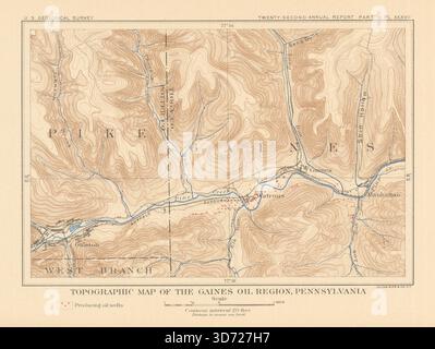 Map of Pennsylvania Stock Photo - Alamy
