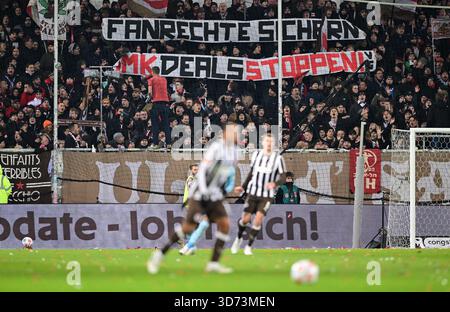 Fans supporters of St. Pauli with banner Hamburg, January 23, 2026 ...