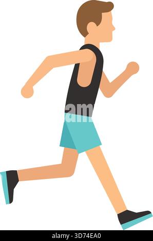 man wearing sportswear lifestyle vector illustration design Stock ...