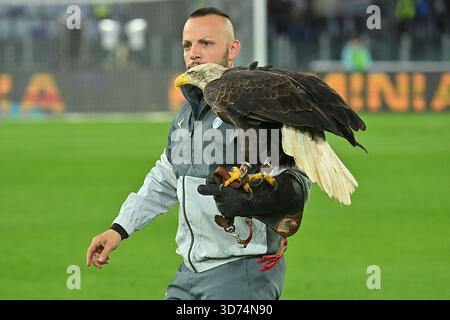 The eagle Flaminia during the serie A Enilive match between SS Lazio v ...