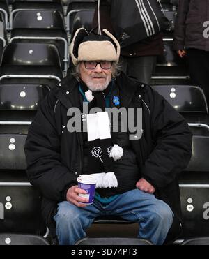 Derby County fan seen during the EFL Championship Football match ...