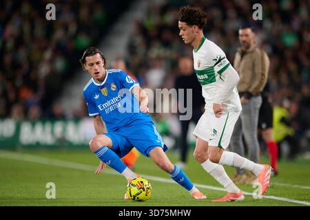ELCHE, SPAIN - NOVEMBER 23: Elche CF fans during to the LaLiga EA ...