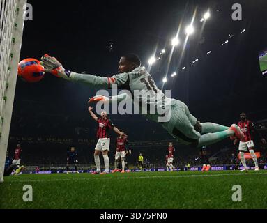 AC Milan's goalkeeper Mike Maignan during ACF Fiorentina vs AC Milan ...