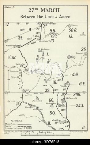 Operation Michael. 27 March 1918, Third Army. First World War 1937 old ...
