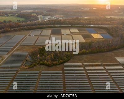 Solar Array for Data Center, NC Stock Photo - Alamy