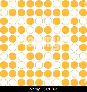 Abstract yellow hexagon background. layout for the presentation ...