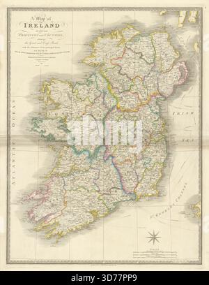 "A map of Ireland divided into provinces and counties…" by John CARY ...
