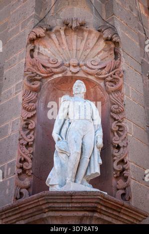 Statue of General Ignacio Allende, a Mexican independence hero, in the ...