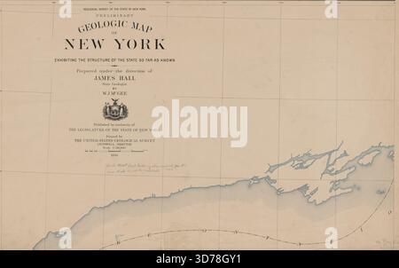 Preliminary geologic map of New York, exhibiting the structure of the ...