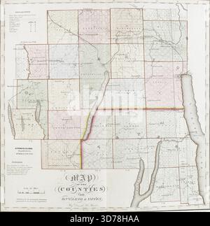 Map of the counties of Ontario & Yates 1841 by Burr, David H., 1803 ...